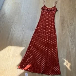 Realisation Par | Dresses | Realization Par Red Polka Dot Maxi Dress ...